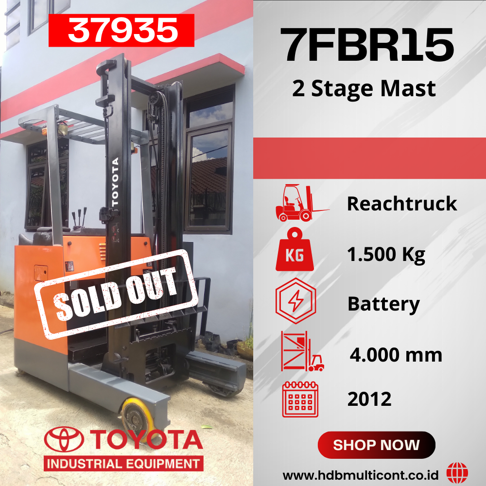 Forklift TOYOTA 7FBR15 SN 37935 - SOLD | HDB Multicont