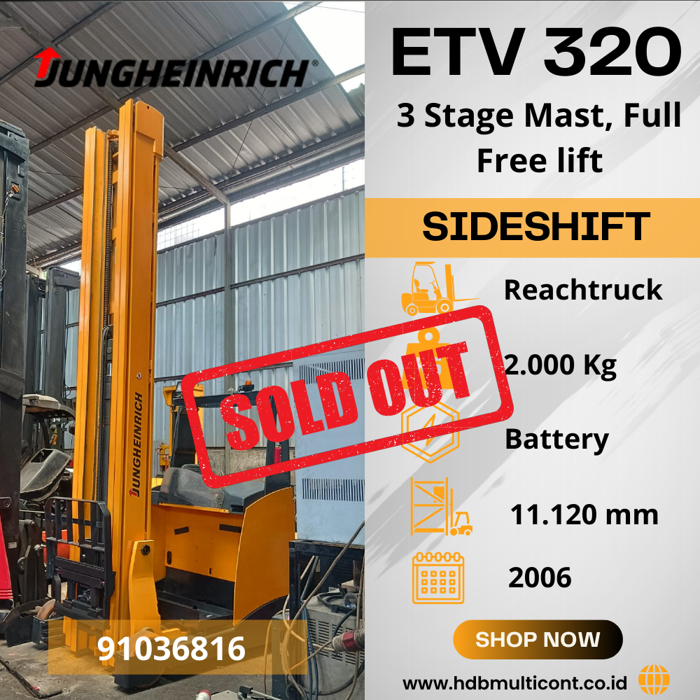 Forklift Jungheinrich ETV 320 HDB Multicont – SOLD | Kap 2 Ton