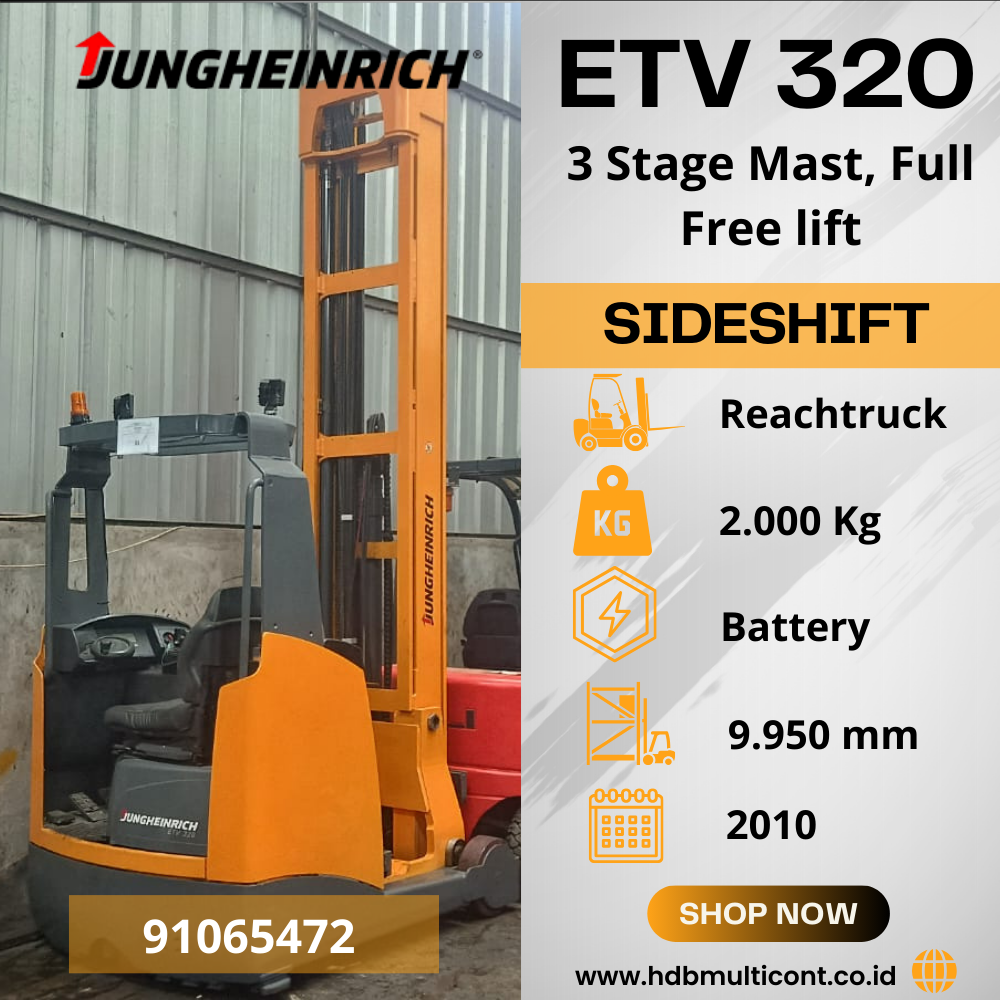 Forklift Jungheinrich ETV 320 SN 91065472 - Hdb Multicont